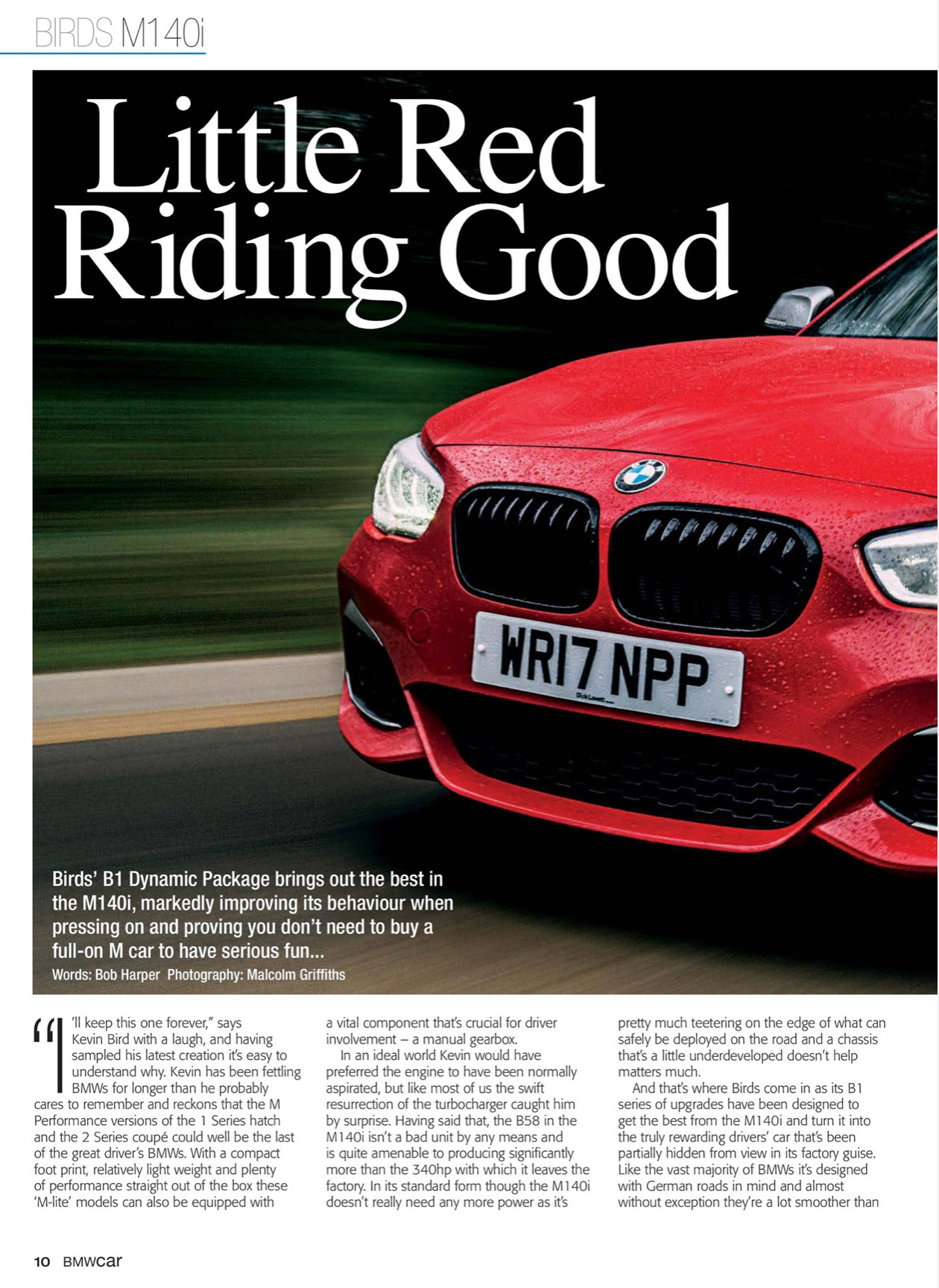 Editorial - Birds BMW M140i - BMW Car Magazine - April 2020 | Birds